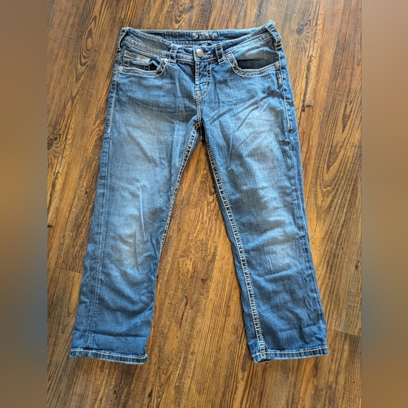 Silver Jeans | Jeans | Silver Capri Blue Denim | Poshmark